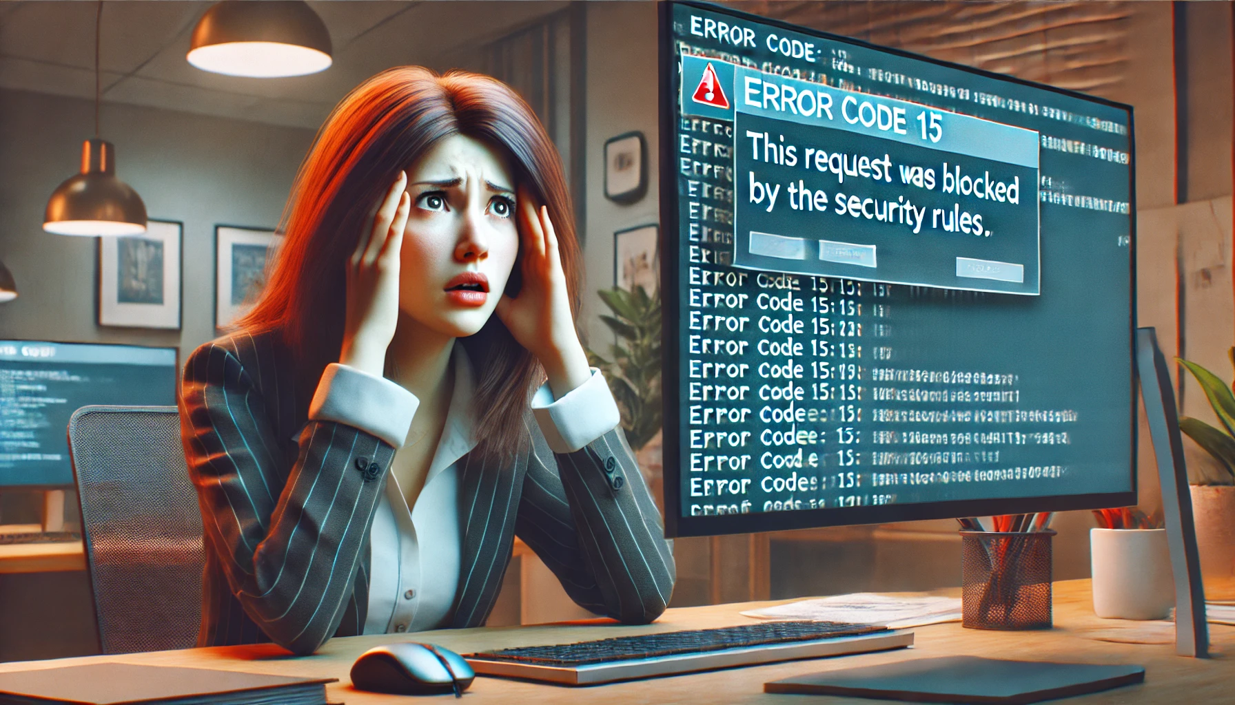 Error Code 15: This request was blocked by the security rules ...